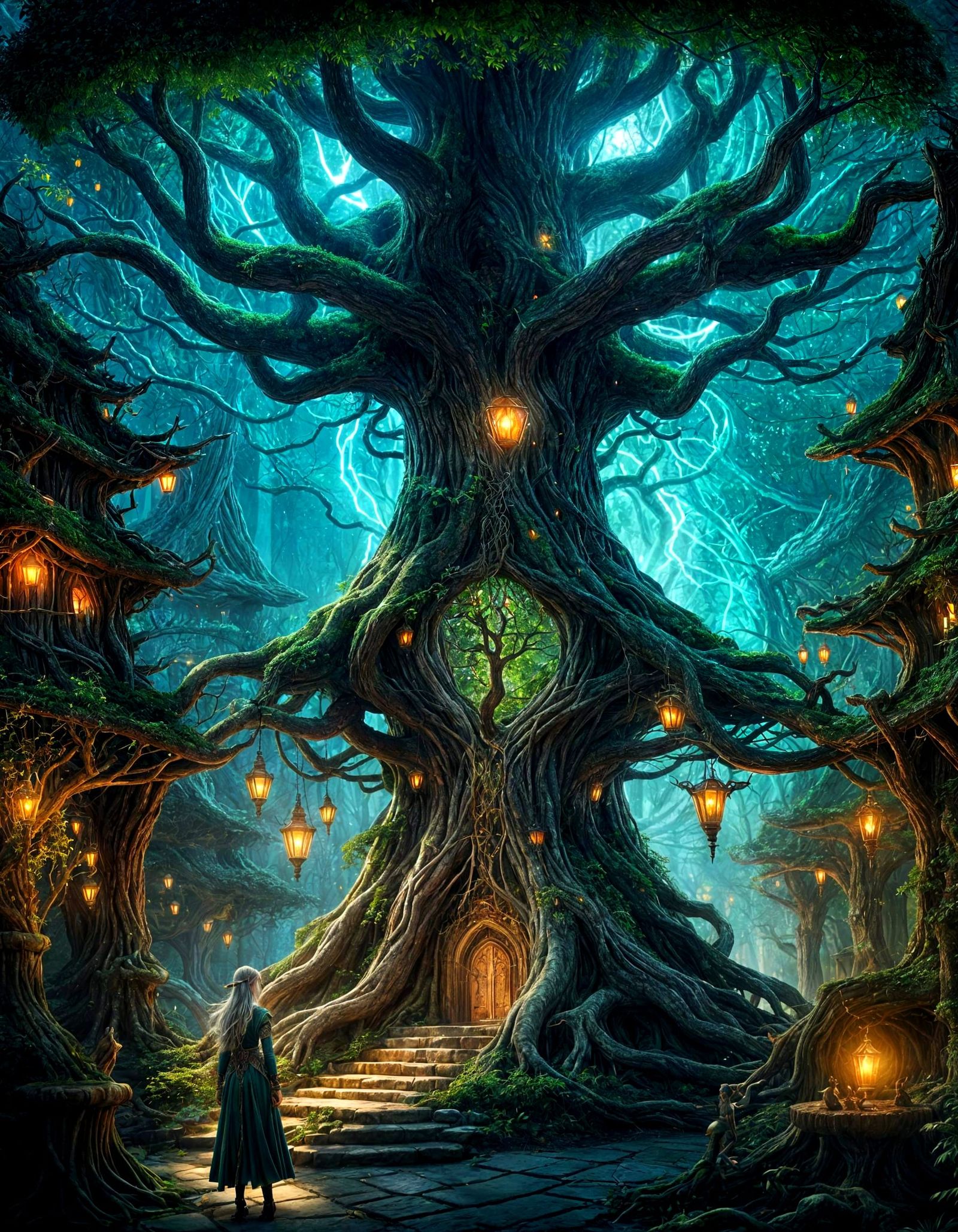 the elves' source of power - Eldritch Tree Illuminates Ancie...