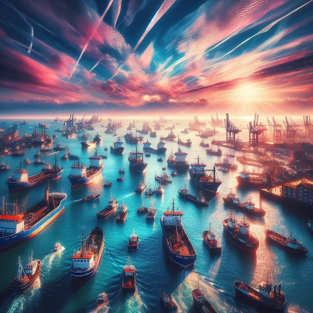 harbor seascape - AI Generated Artwork - NightCafe Creator
