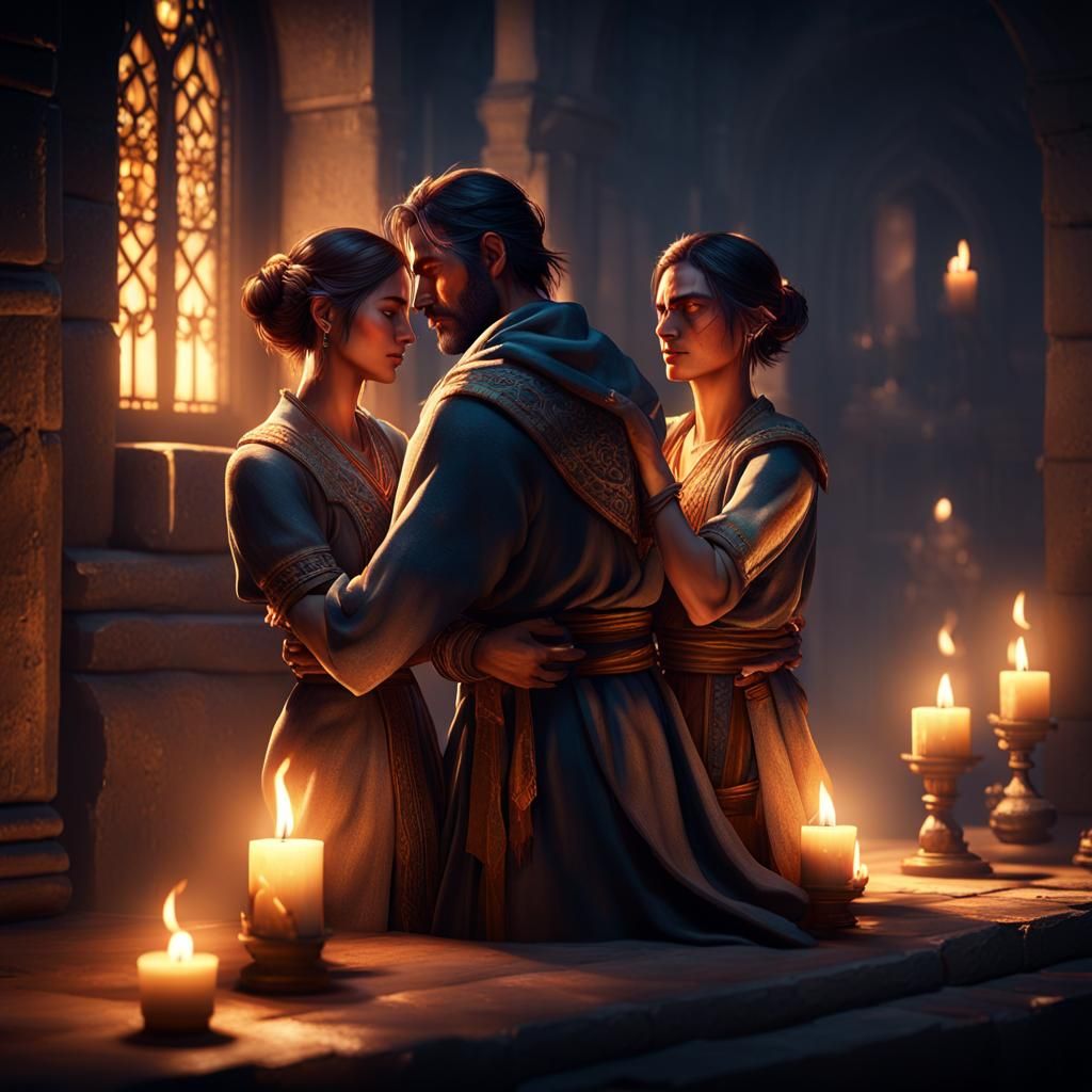 Thruple preparing to get down to business - AI Generated Artwork ...