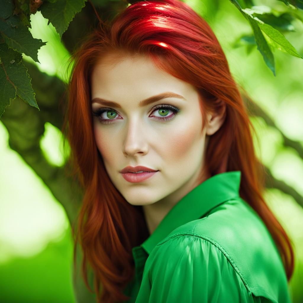 redhead beauty ... - AI Generated Artwork - NightCafe Creator