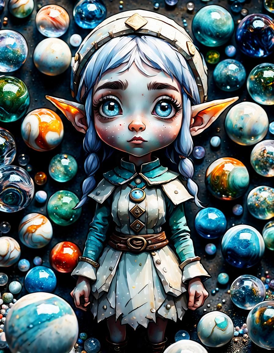 Marble collector elf - AI Generated Artwork - NightCafe Creator