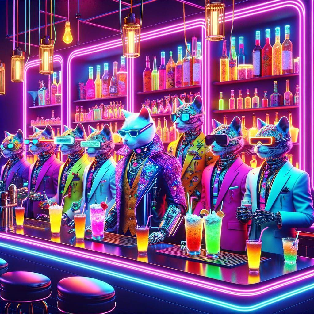 Cool Cats - AI Generated Artwork - NightCafe Creator