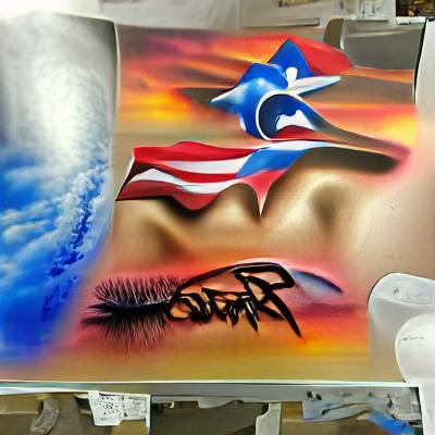 future puerto rico beautiful airbrush art - AI Generated Artwork ...