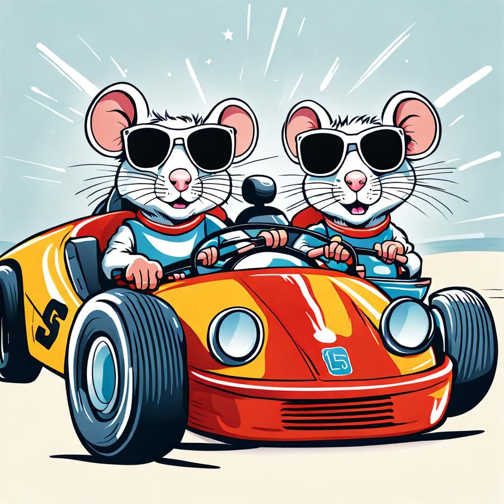 "Winning the rat race," sidecar version - AI Generated Artwork ...