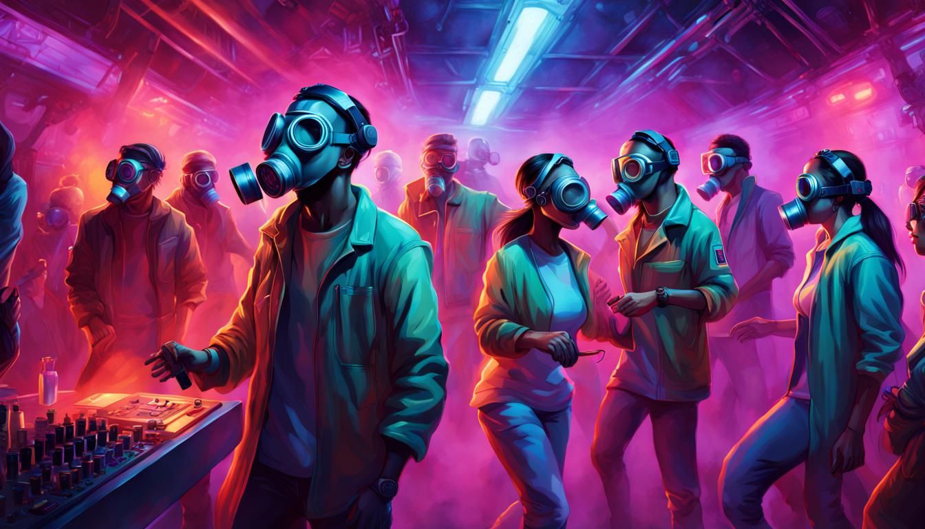 Cyberage Radio - Lab Tech Rave v04 - AI Generated Artwork - NightCafe ...