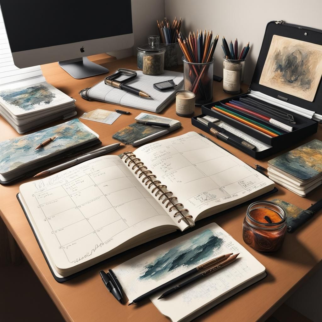 Study Desk 2 - AI Generated Artwork - NightCafe Creator