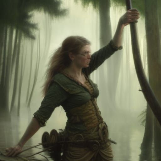Jožinka z Bažin (Swamp Woman) - AI Generated Artwork - NightCafe Creator