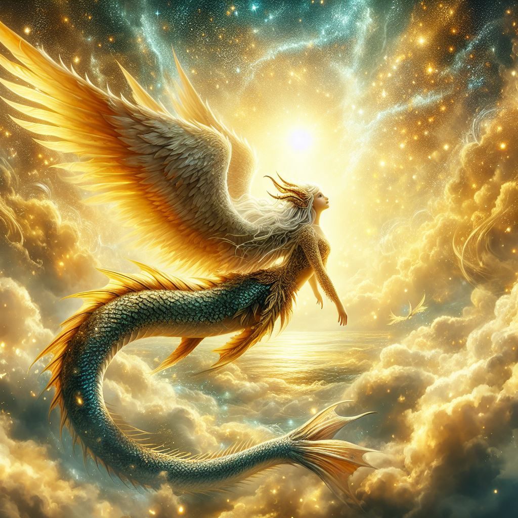 Angel Mermaid - AI Generated Artwork - NightCafe Creator