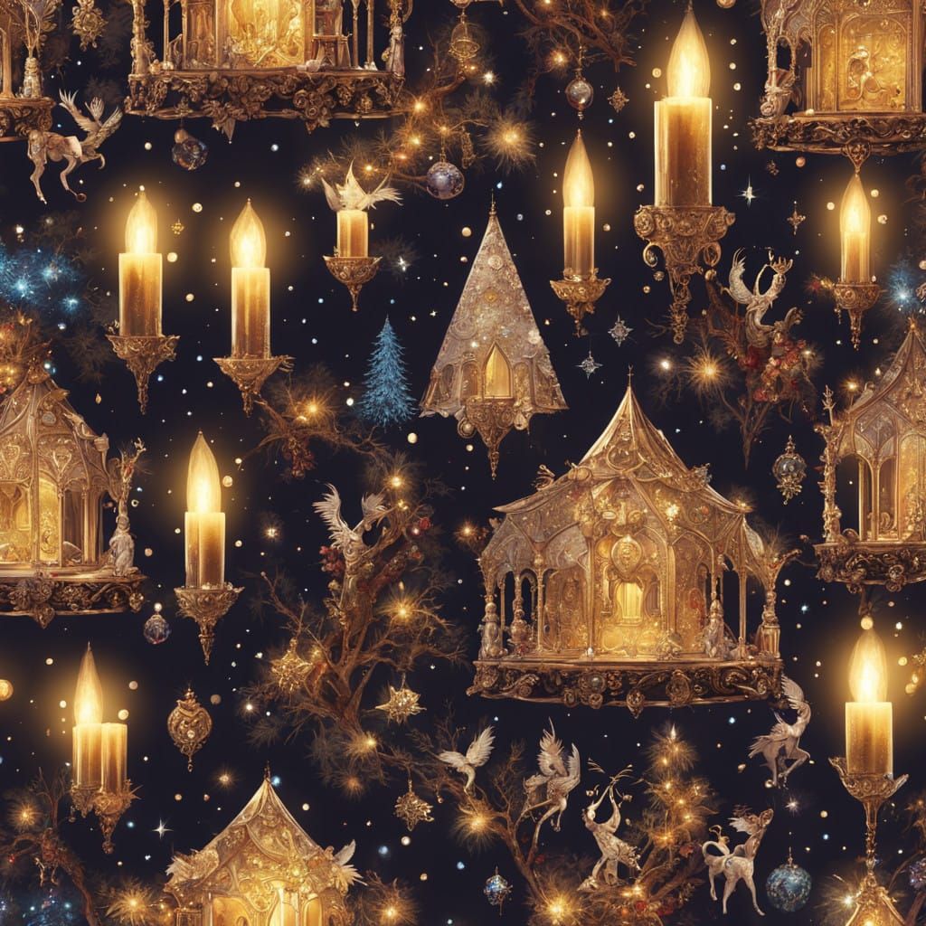 Pagan Gods and Goddesses Raise Champagne in Christ... - AI Art