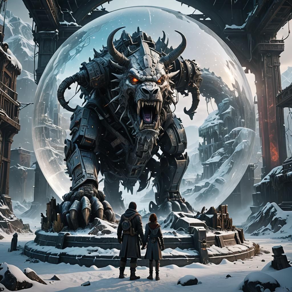 "Battle Frozen: The Last Stand of the Wanderer" - AI Generated Artwork ...