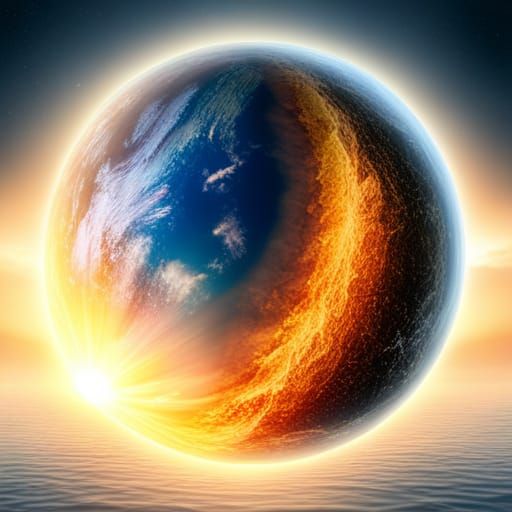 Person on Earth seeing Sun get closer as the Sun plummets towards Earth ...