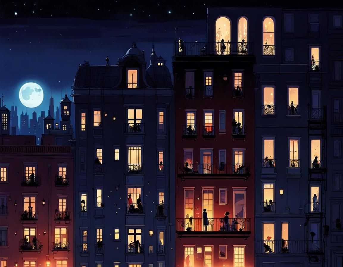 Neighbours - AI Generated Artwork - NightCafe Creator