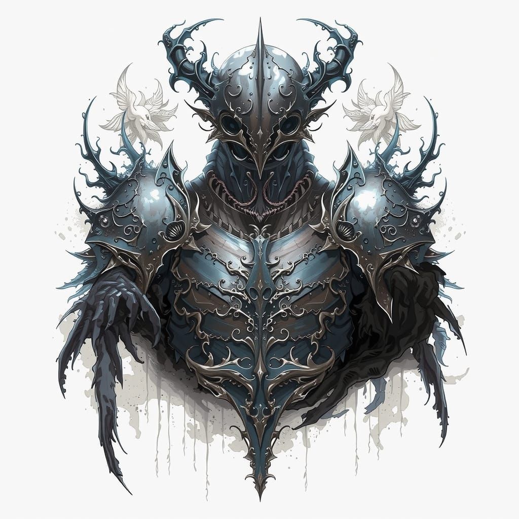 Falling knight - Ethereal, Ghostly Creature in Foreboding A...