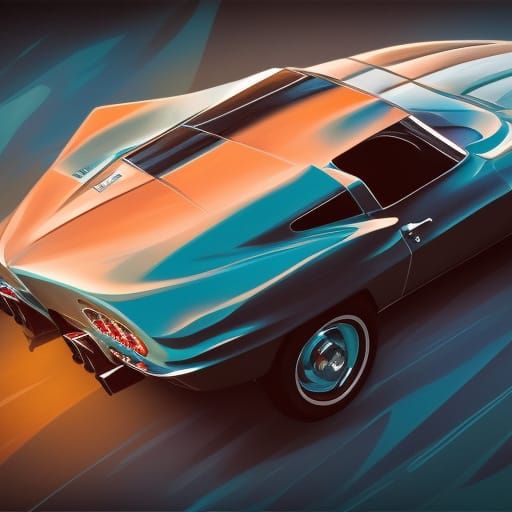 Future muscle car - AI Generated Artwork - NightCafe Creator