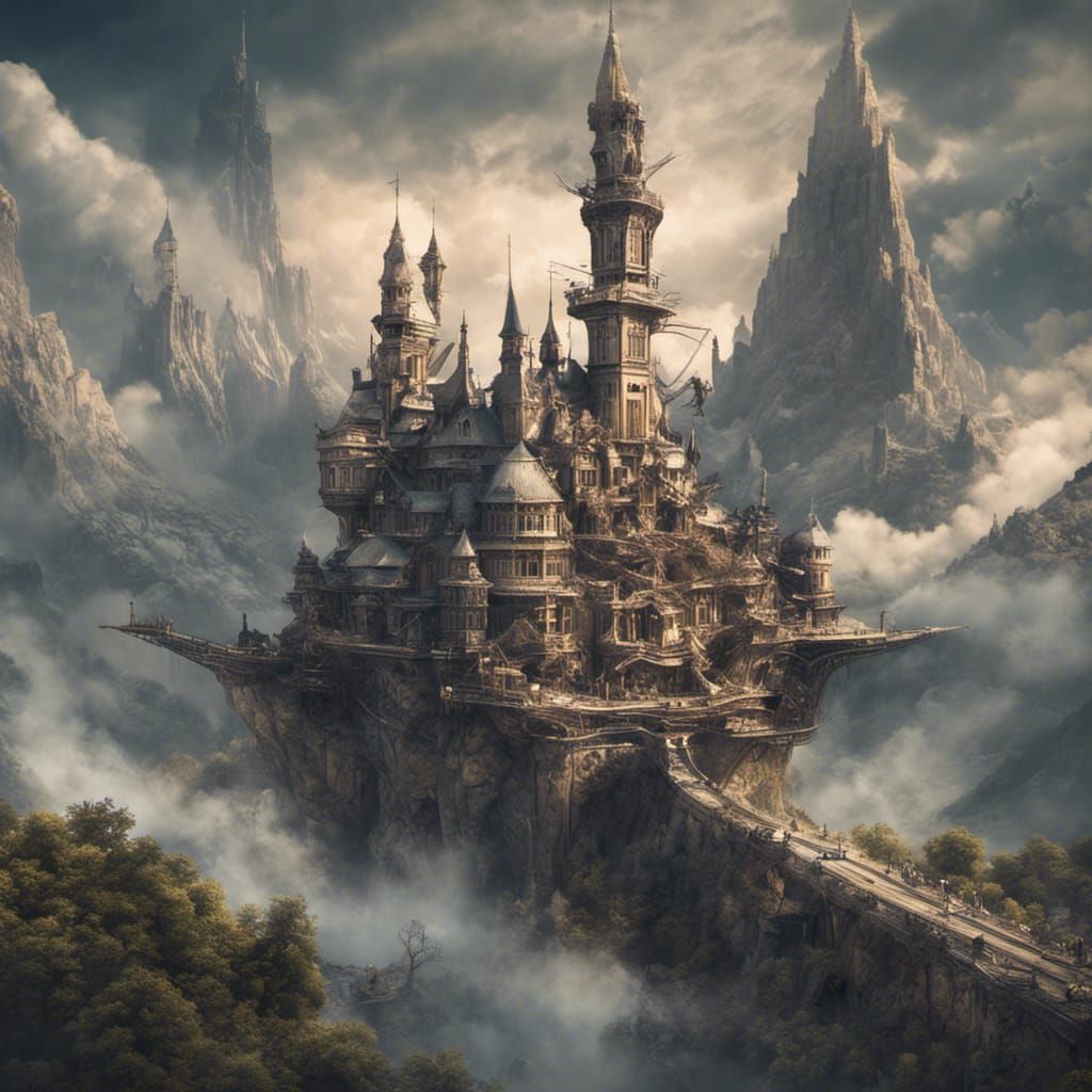 Fantasy Castle - AI Generated Artwork - NightCafe Creator