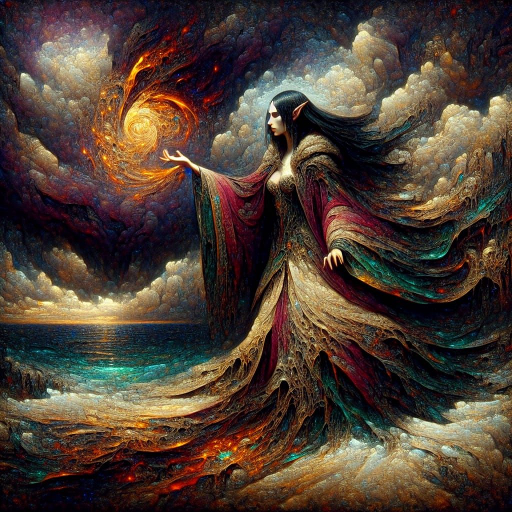 The Lightweaver's Transformation - AI Generated Artwork - NightCafe Creator