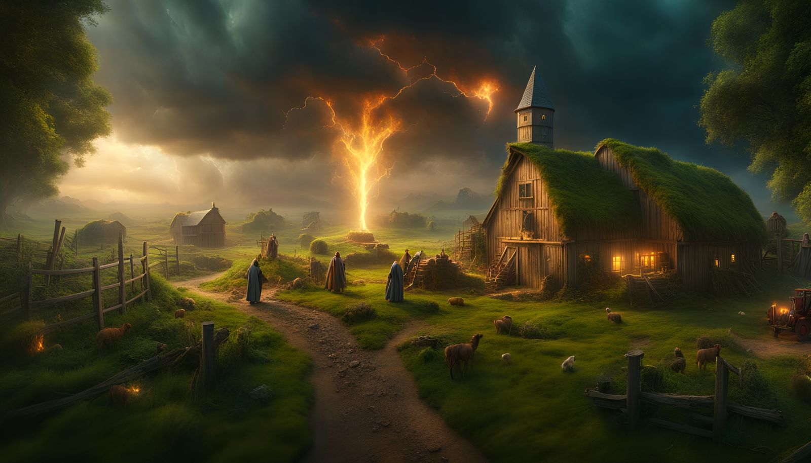 Sorcerers call upon the forces of Nature - AI Generated Artwork ...