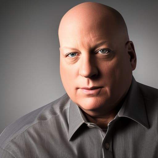 Steve Wilkos serious look - AI Generated Artwork - NightCafe Creator