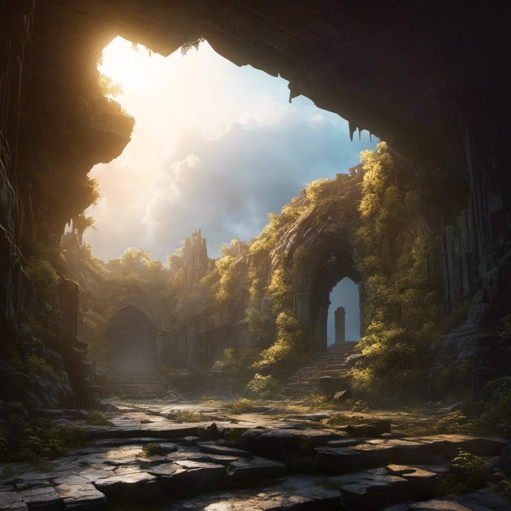 Crumbling Ruins (SDXL Remaster) - AI Generated Artwork - NightCafe Creator