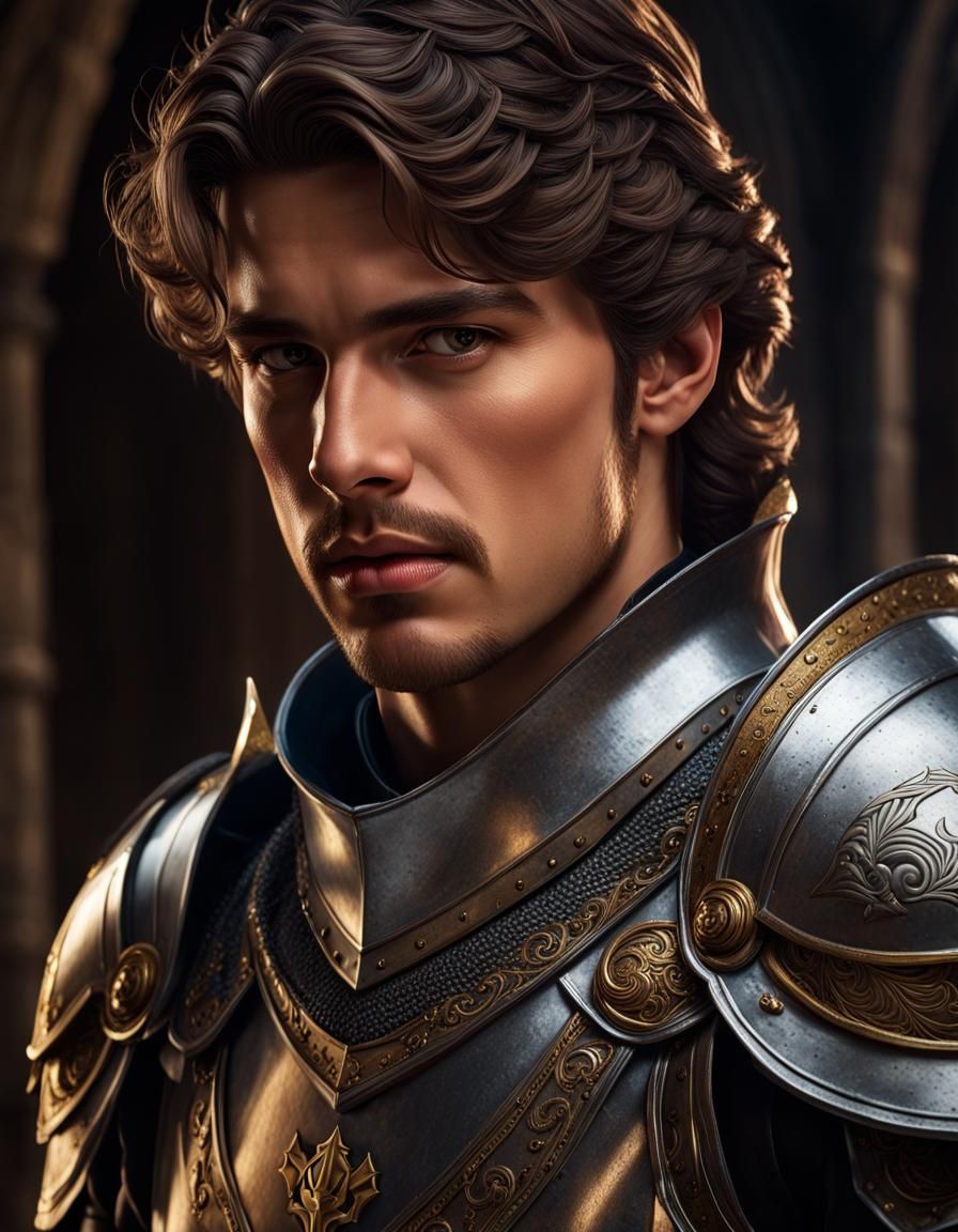 A Knightly Portrait (Version 2) - AI Generated Artwork - NightCafe Creator