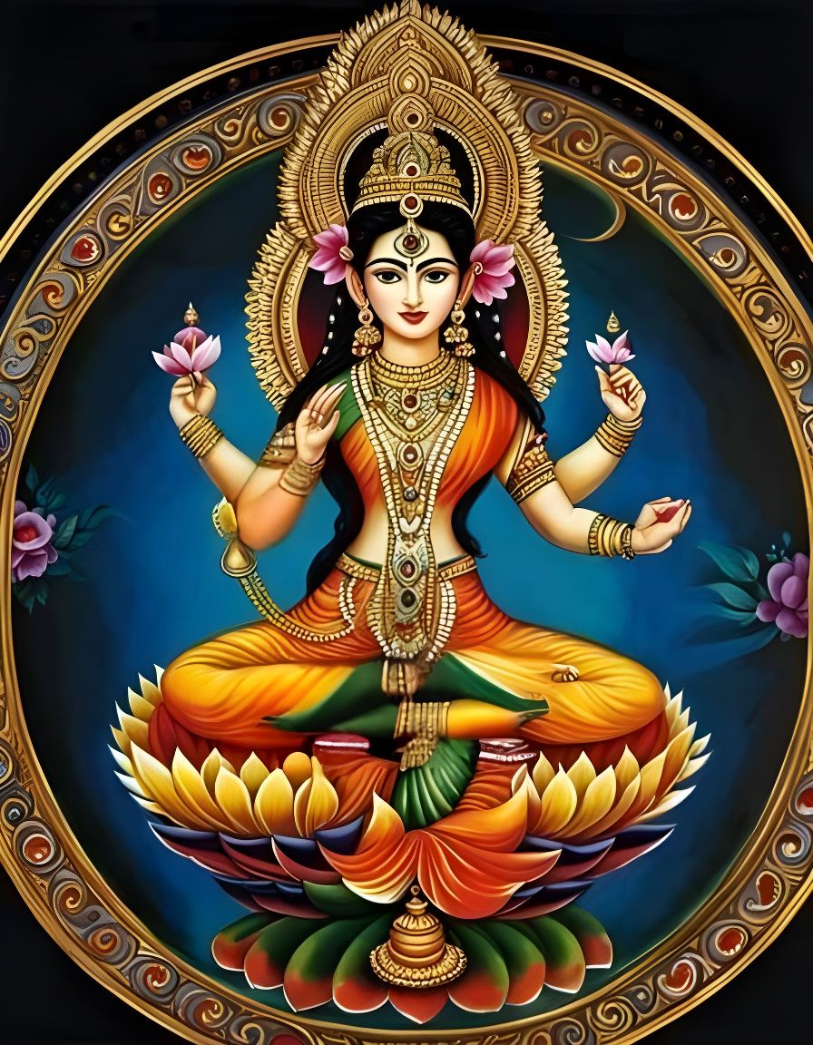 Tripura Sundari, a Hindu Goddess - AI Generated Artwork - NightCafe Creator