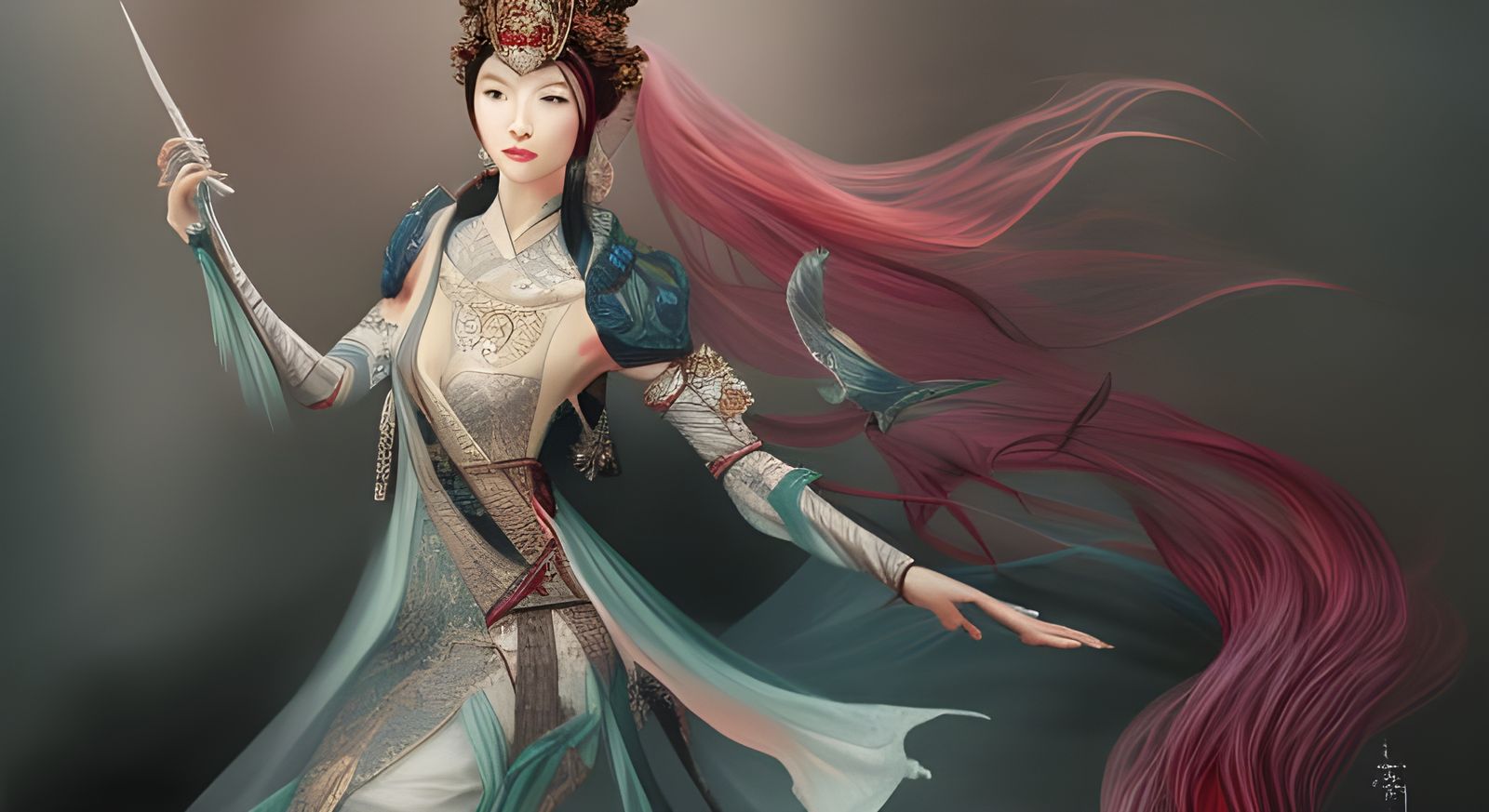 Lady of fang - AI Generated Artwork - NightCafe Creator