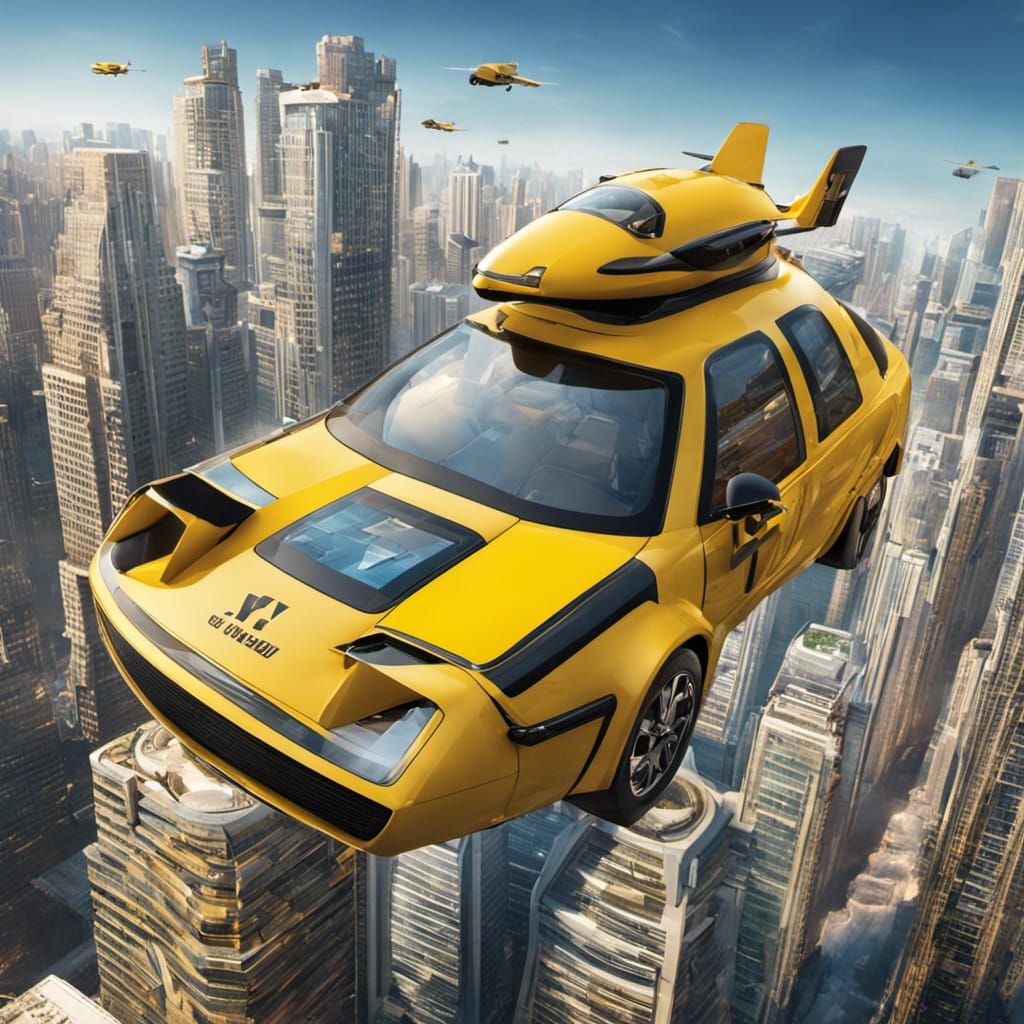 NYC flying cab 🚕 - AI Generated Artwork - NightCafe Creator