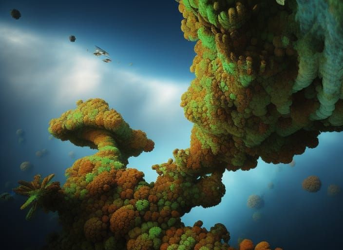 Zero Gravity Sky Park - AI Generated Artwork - NightCafe Creator