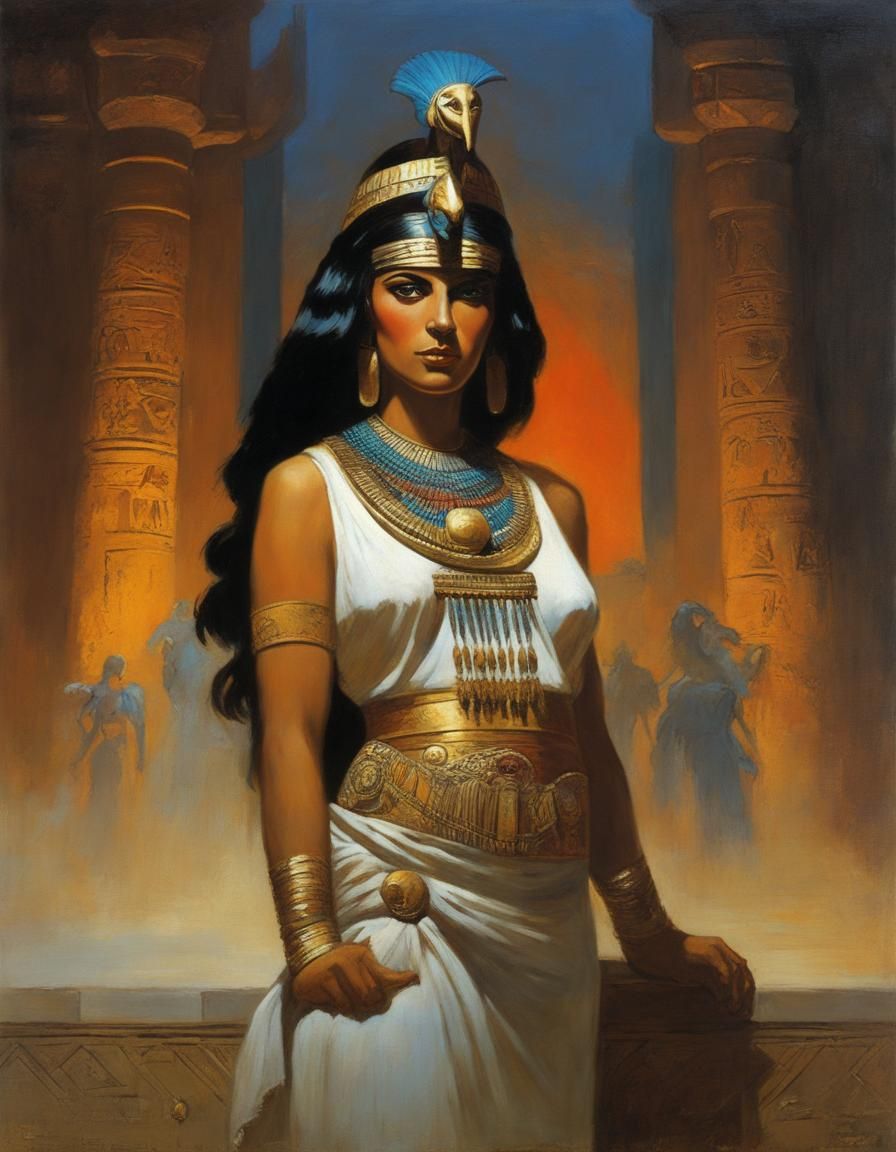 Ancient Egyptian Portrait - AI Generated Artwork - NightCafe Creator