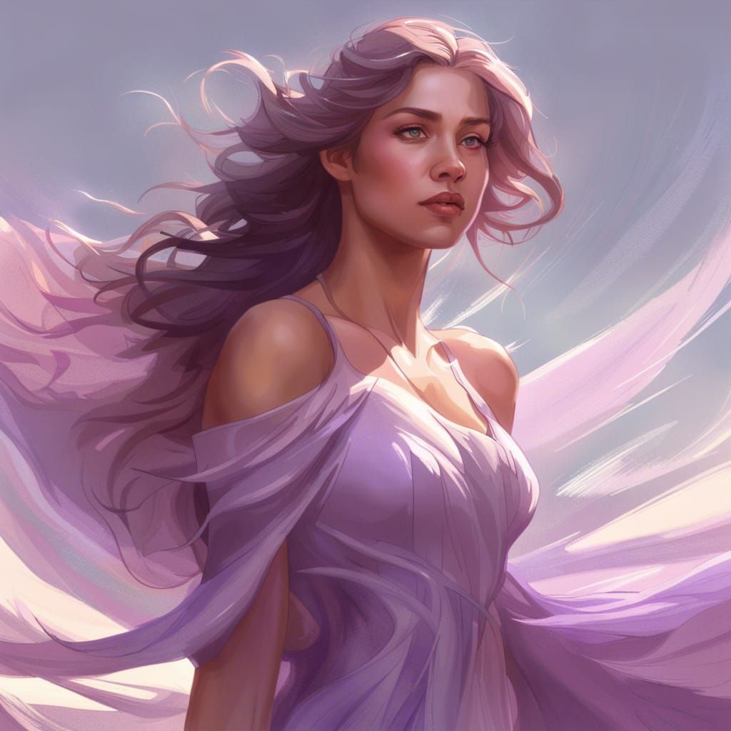Wind Girl - AI Generated Artwork - NightCafe Creator