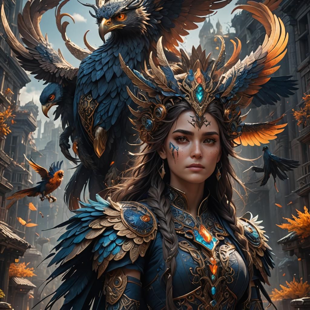 Deusa fênix - AI Generated Artwork - NightCafe Creator