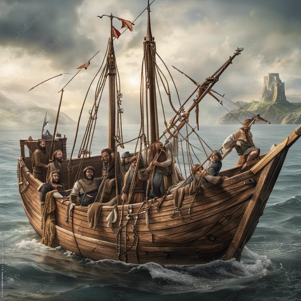 American Fishing Boat (Medieval Age) - AI Generated Artwork - NightCafe ...