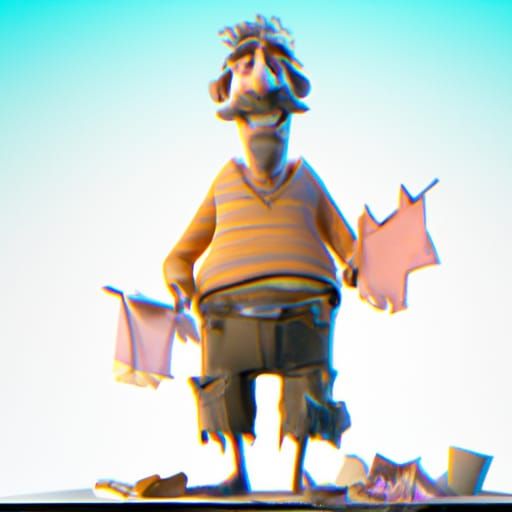 homeless man - AI Generated Artwork - NightCafe Creator