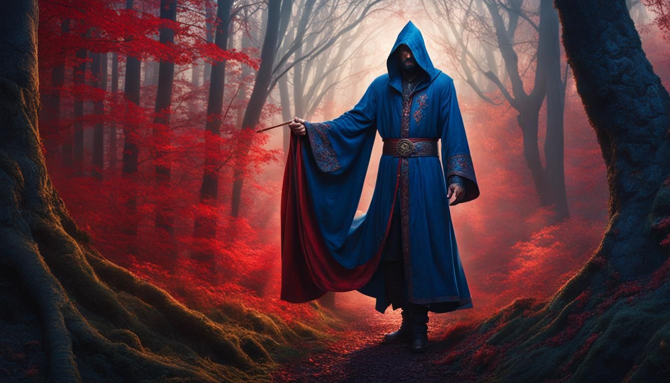 Sorcerer of the Ancient Mist: Elemental Conflict - AI Generated Artwork ...