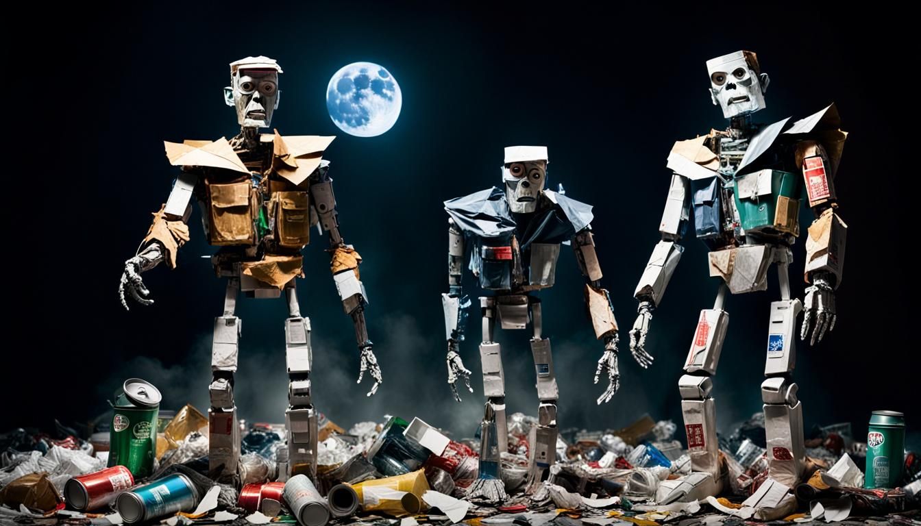 Garbage people - AI Generated Artwork - NightCafe Creator