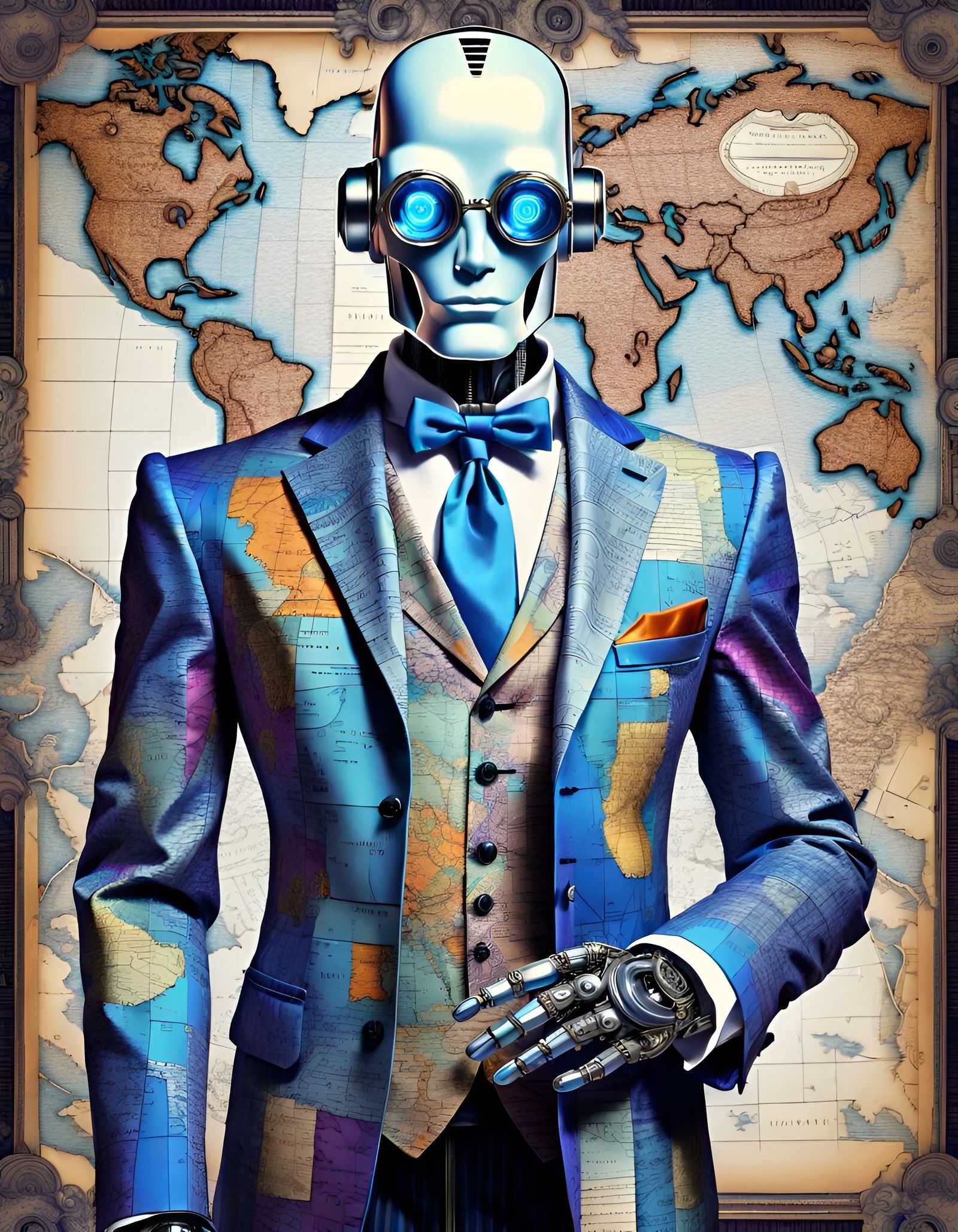 The Illustrated Robot - AI Generated Artwork - NightCafe Creator