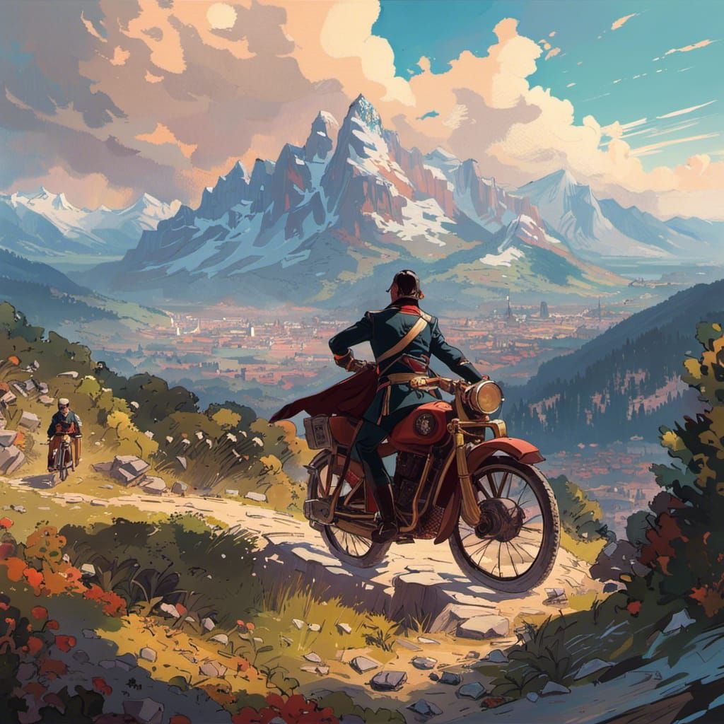 Collapsing Timelines: Napoleon Crosses the Alps - AI Generated Artwork ...