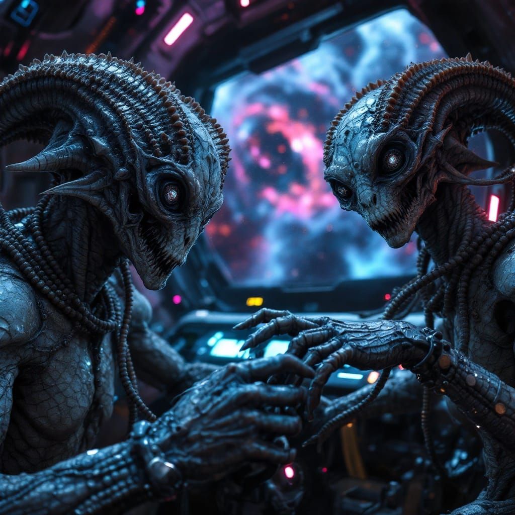 Highly detailed hdri photos of Exotic weird crazy scary creatures from ...