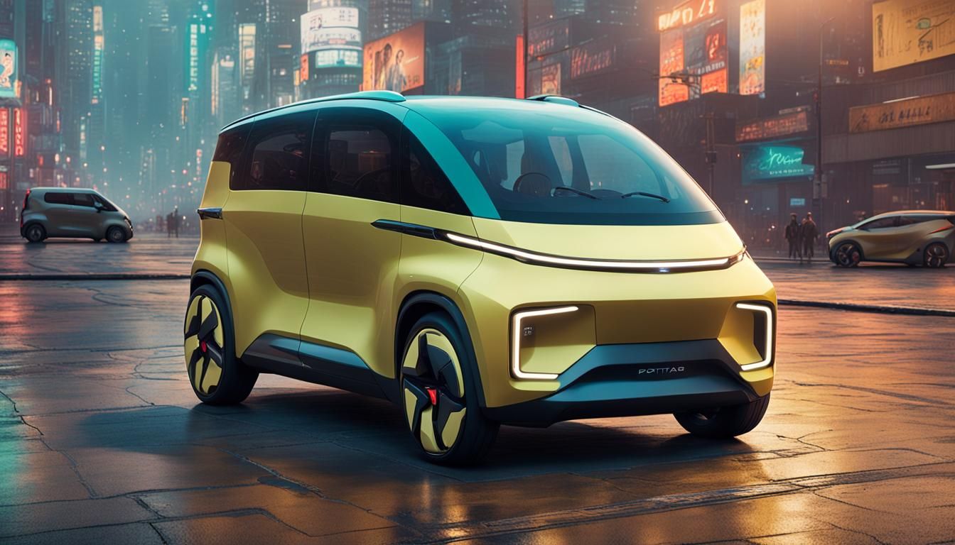 2026 Pontiac Vittoria EV Electric Small MPV - AI Generated Artwork - NightCafe Creator