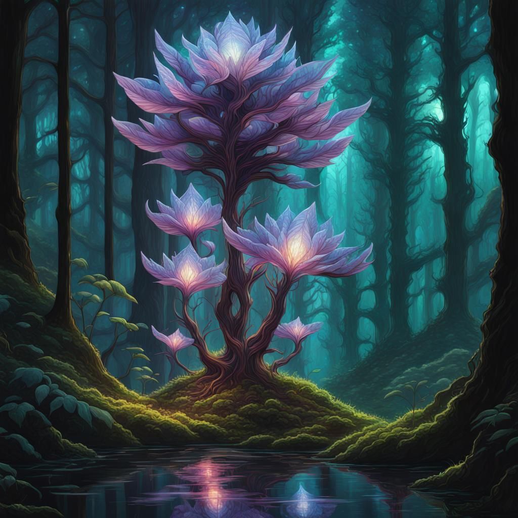 Magical Plant - AI Generated Artwork - NightCafe Creator