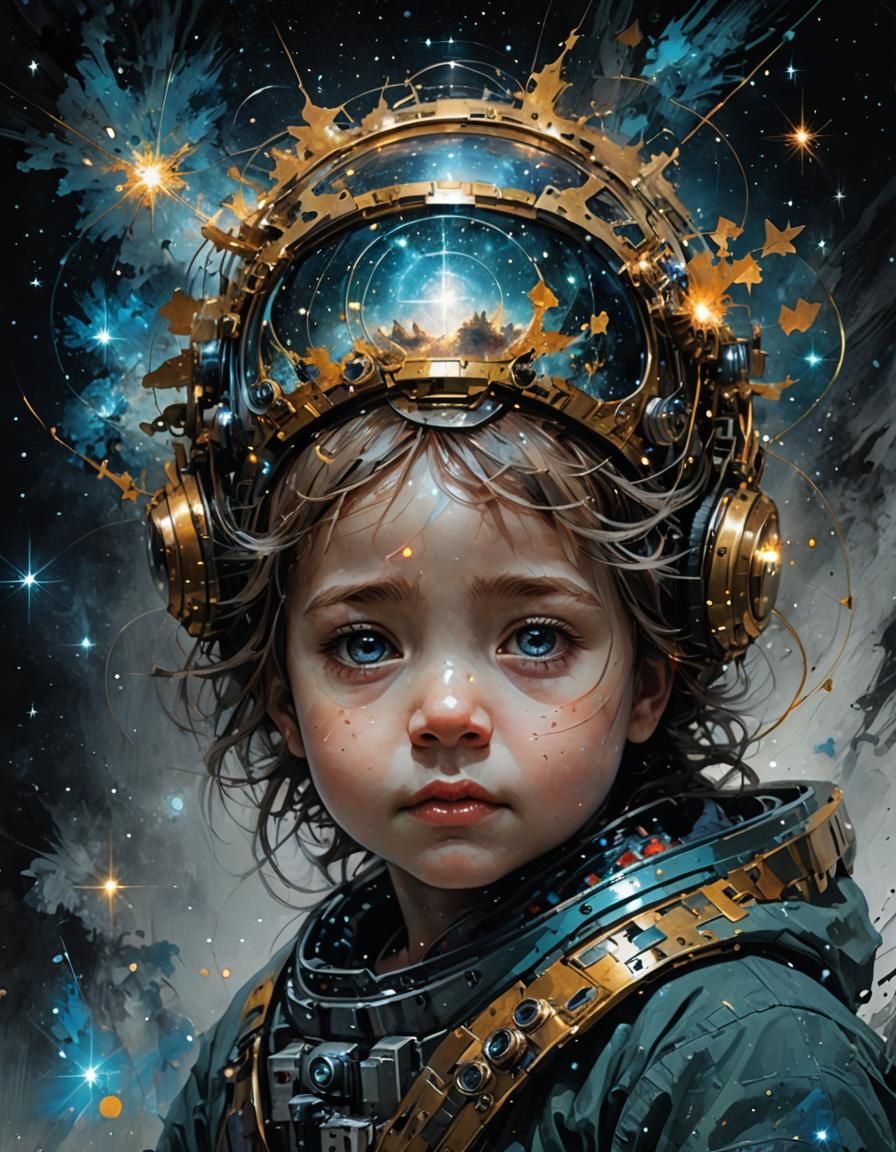 Kosmic Kid #2 …… 🪐🛸🛰 - AI Generated Artwork - NightCafe Creator