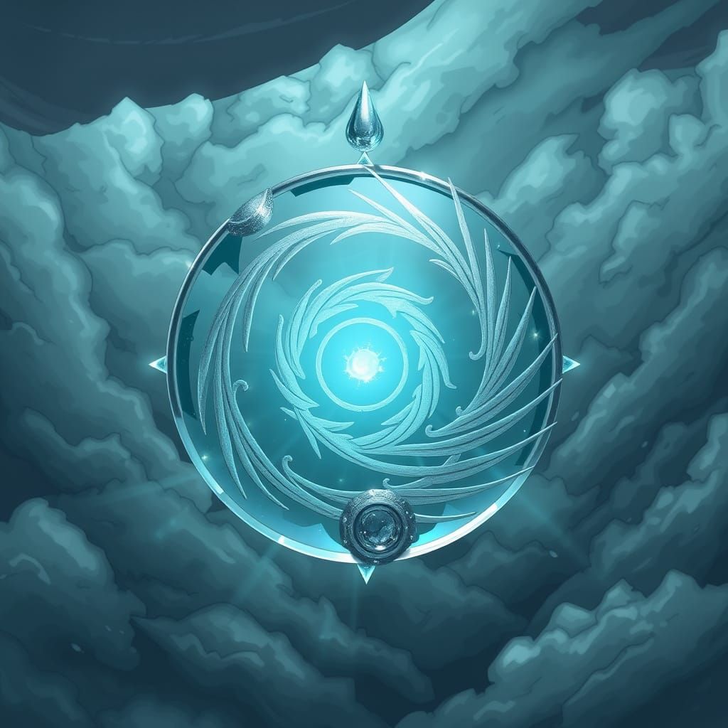 Ethereal Sigil of the Windcaller, Forged from Stor... - AI Art