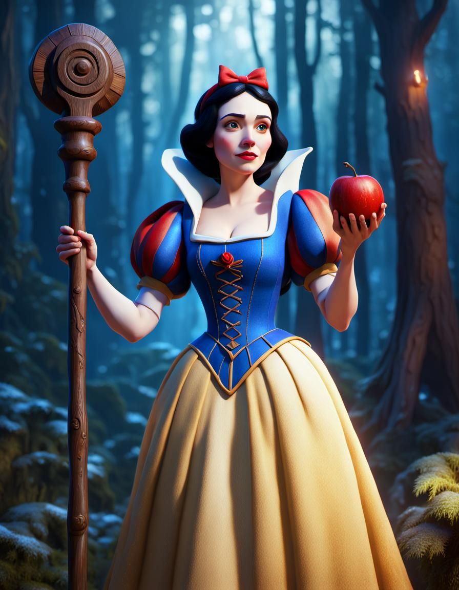 DnD Snow White Druid (SW7D) - AI Generated Artwork - NightCafe Creator