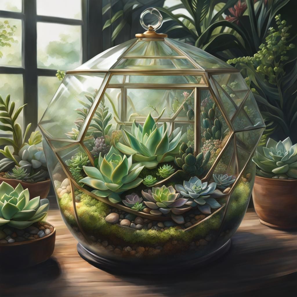The Infinite Terrarium - AI Generated Artwork - NightCafe Creator