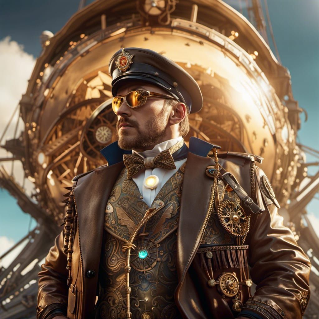 Steampunk Aviator - AI Generated Artwork - NightCafe Creator