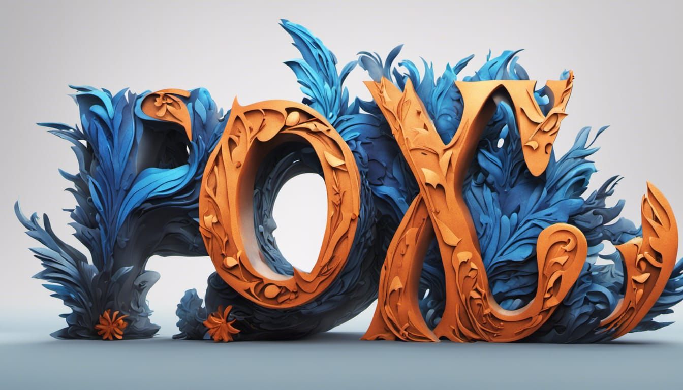 The Words Foxy is left as a Logo, black, colorful, detailed, intricate ...