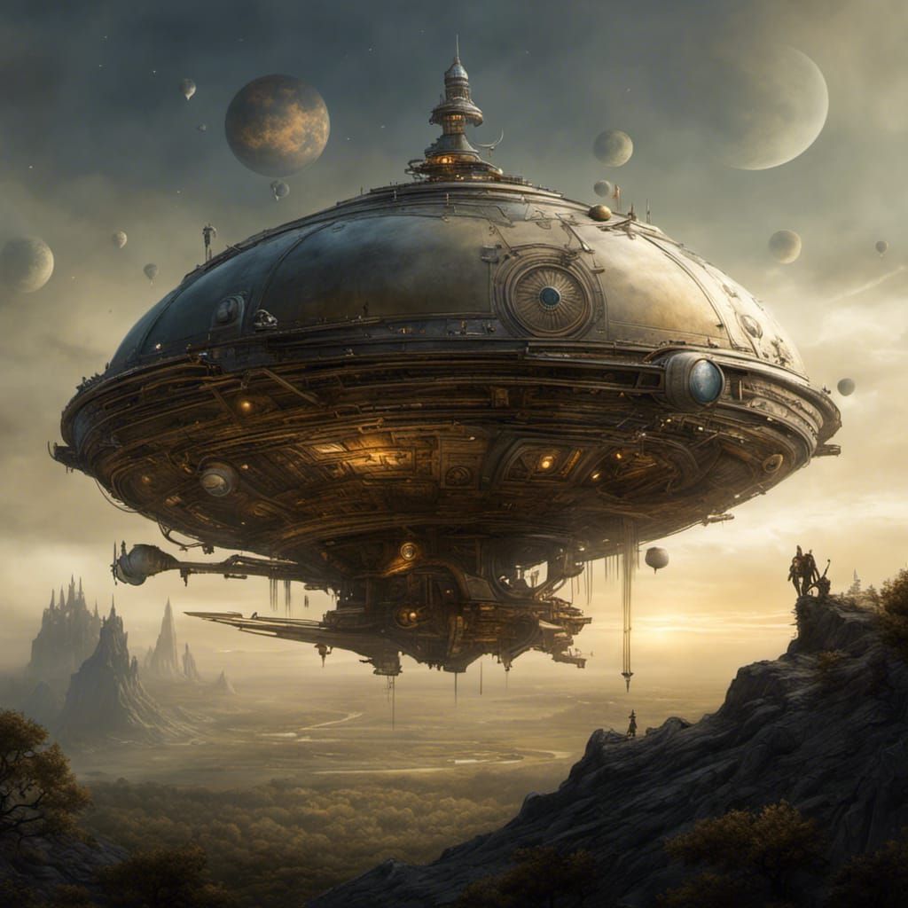 Spaceship - AI Generated Artwork - NightCafe Creator