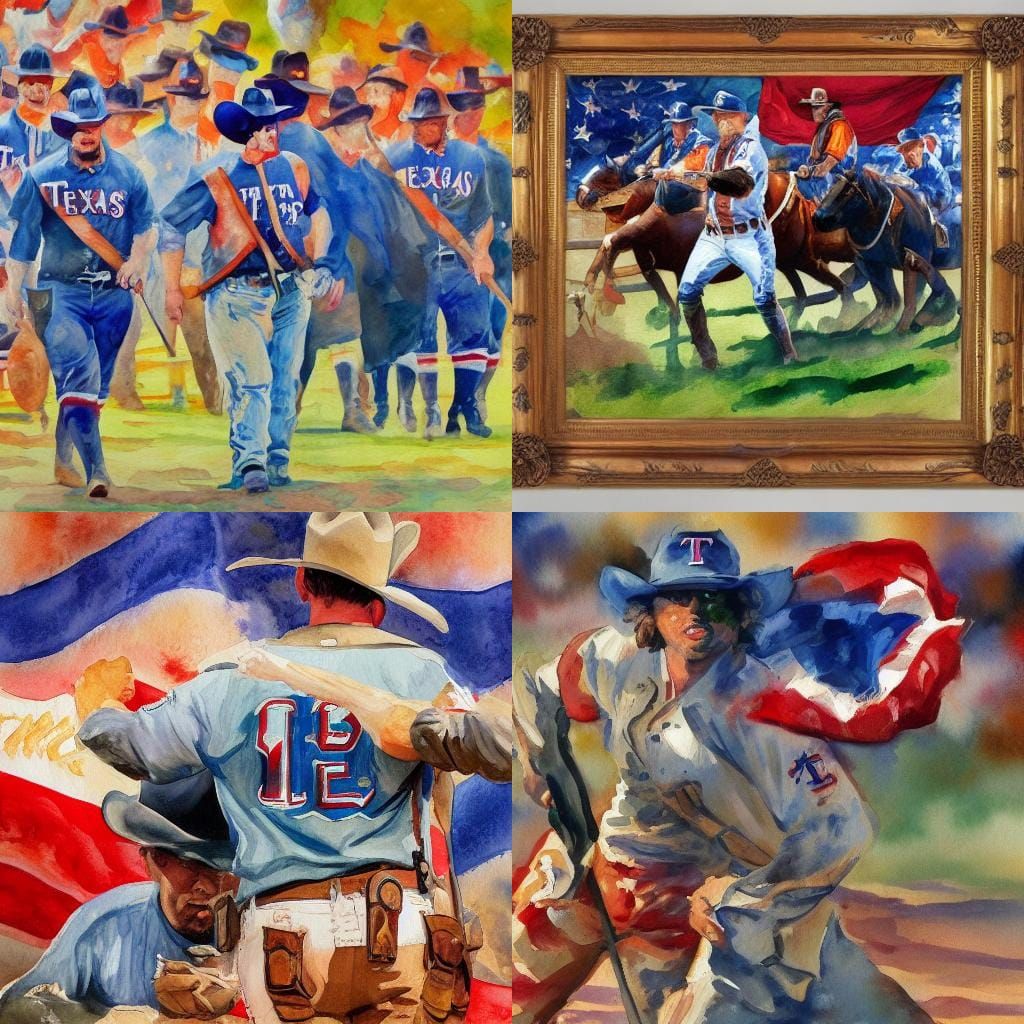 Texas Rangers - AI Generated Artwork - NightCafe Creator