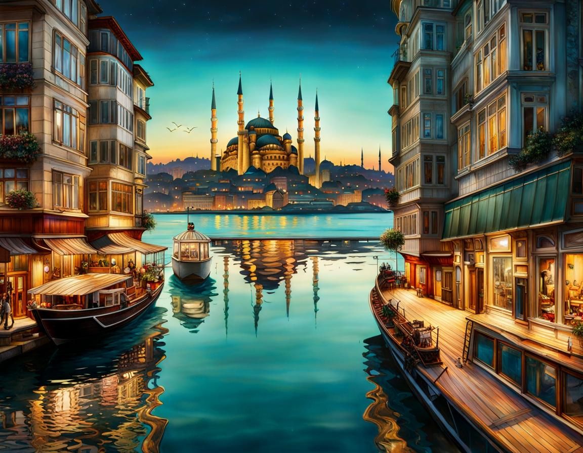 Istanbul's reflections - AI Generated Artwork - NightCafe Creator