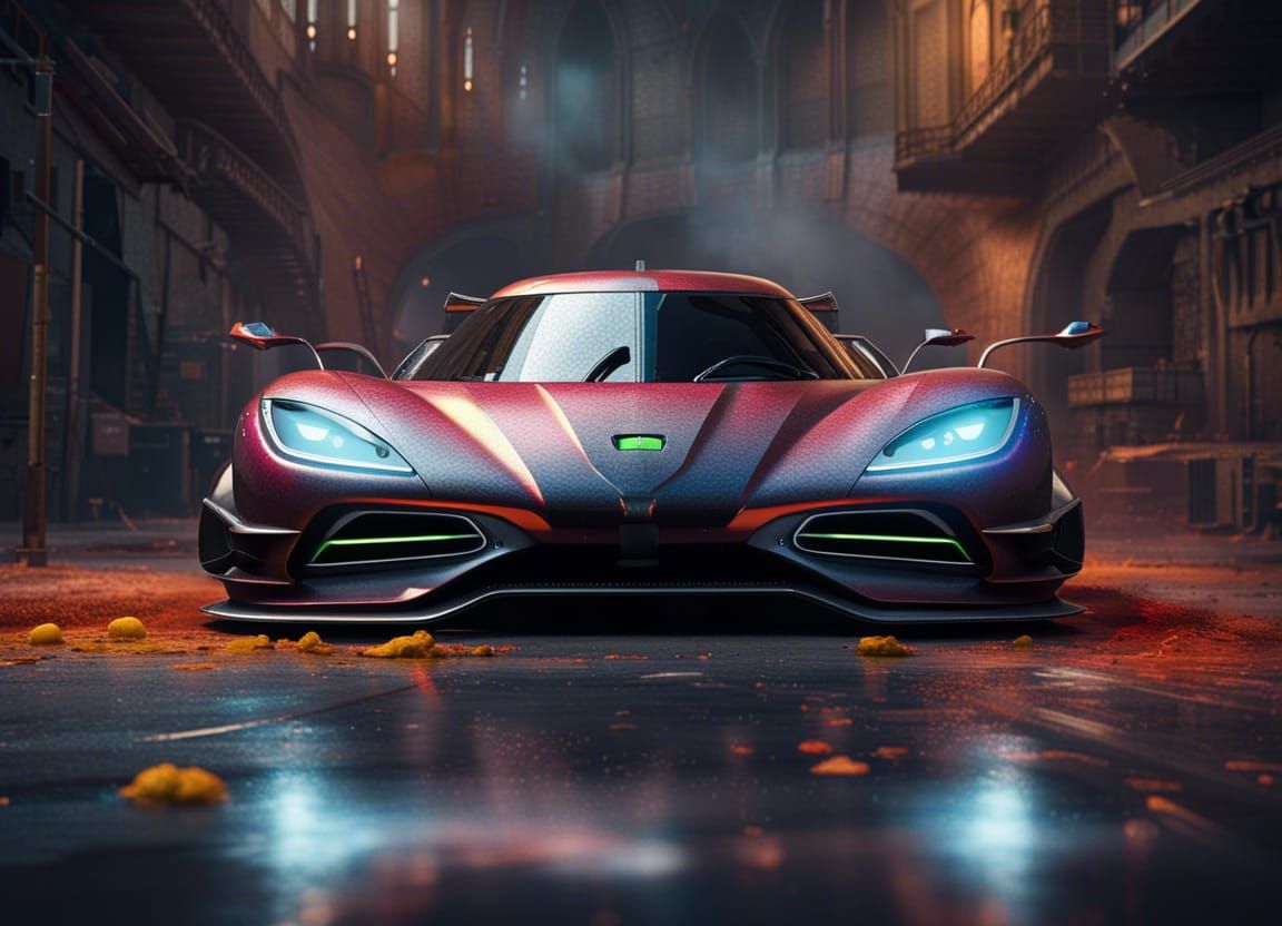 Koenigsegg Jesko Absolut - AI Generated Artwork - NightCafe Creator